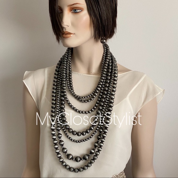 Jewelry | Multistrand Pearls Stunning Statement Necklace Xl | Poshmark